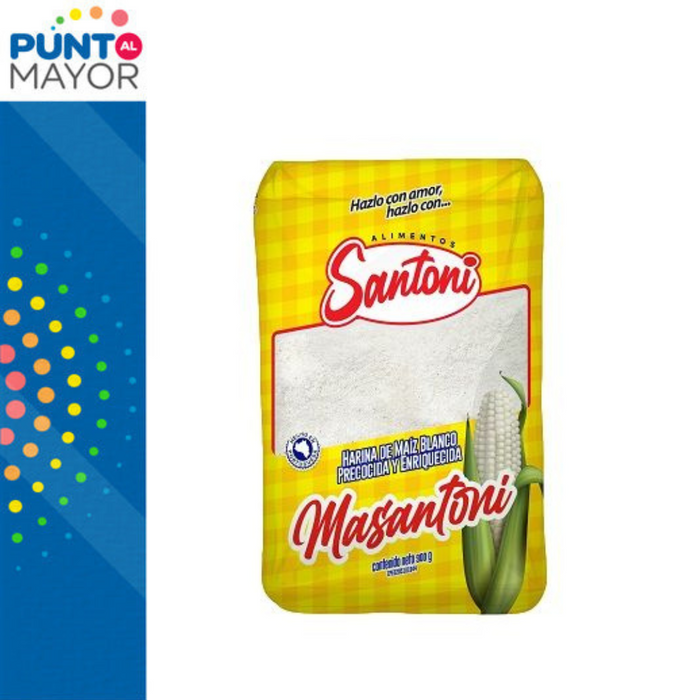 Harina de Maíz Blanco Santoni Brick 900gr – punto al mayor